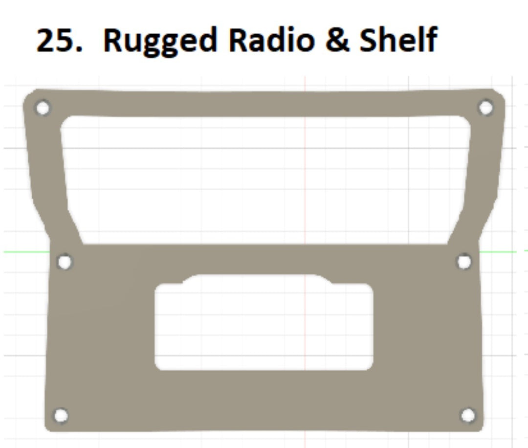 2020 KRX Rugged Radio cut out and self panel – Deranged Off-Road