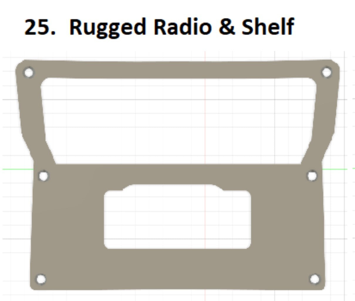 2020 KRX Rugged Radio cut out and self panel – Deranged Off-Road